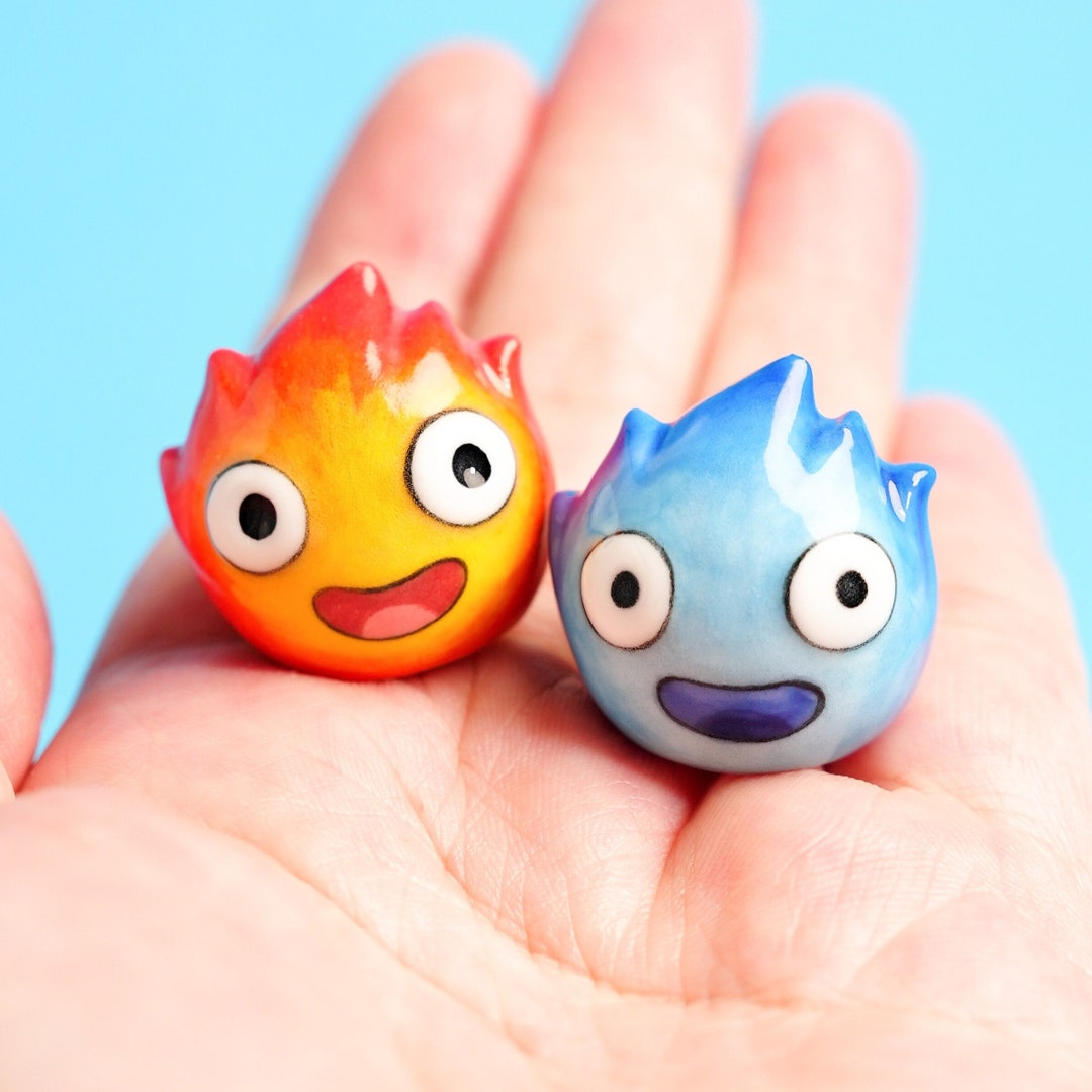 Mini Blue Fire Demon Figurine, Cute Fire Character, Amazing Gift for ...