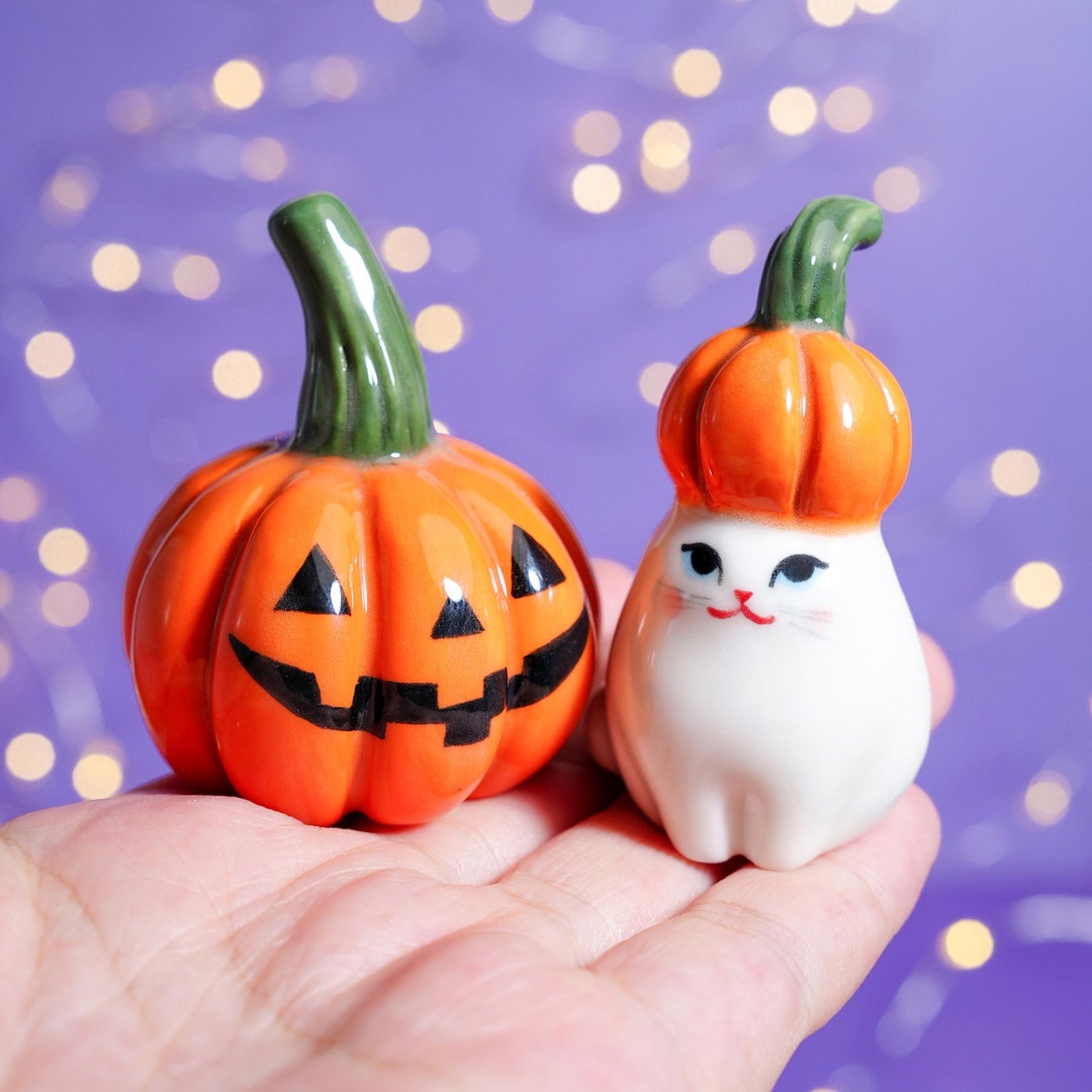 Hand Made Small Ceramic Pumpkin, Fall Decor Decoration, Halloween Gifts ...