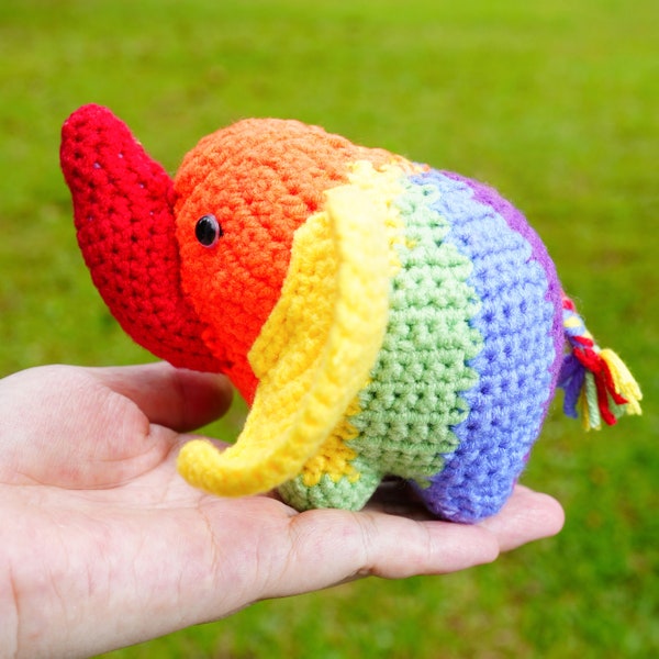 Rainbow Elephant - Etsy