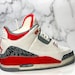Retro 3s Sneaker Candle | Fire Red 3 | AJ3 Soy Candle - Etsy