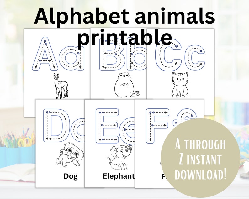 Alphabet Animal Coloring Pages | Coloring Book | Coloring Page ...