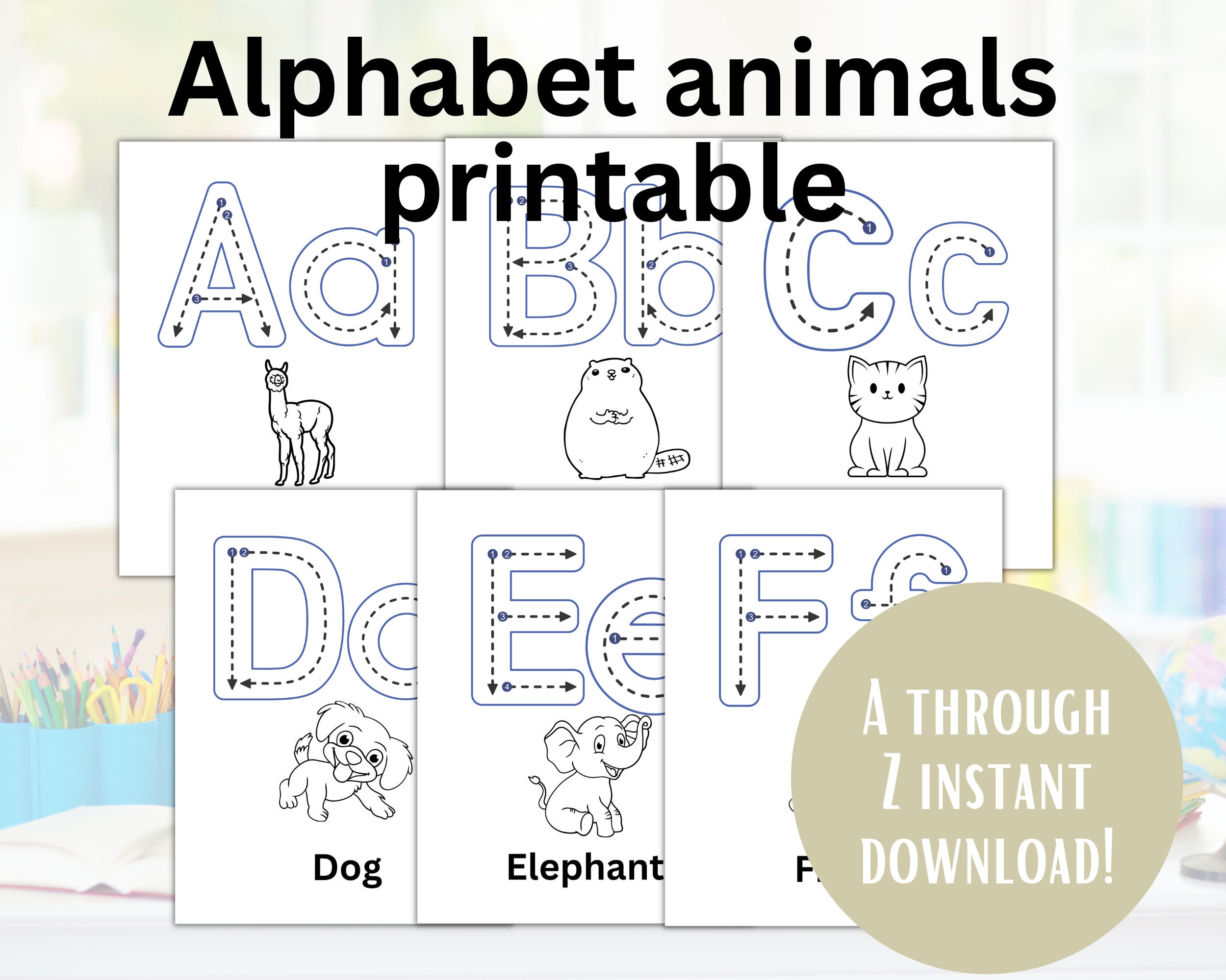 Alphabet Animal Coloring Pages | Coloring Book | Coloring Page ...
