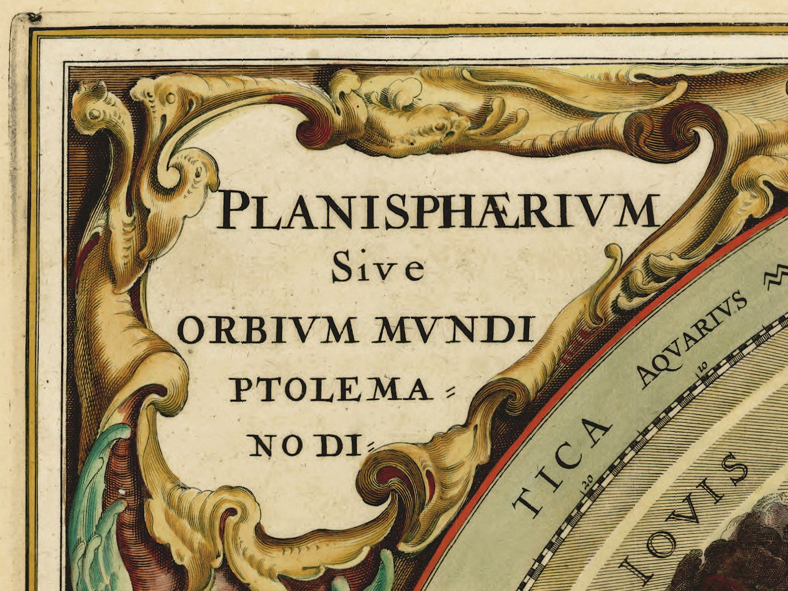 1660 Celestial Map Print Plate 1 - "the Planisphere of Ptolemy" by ...