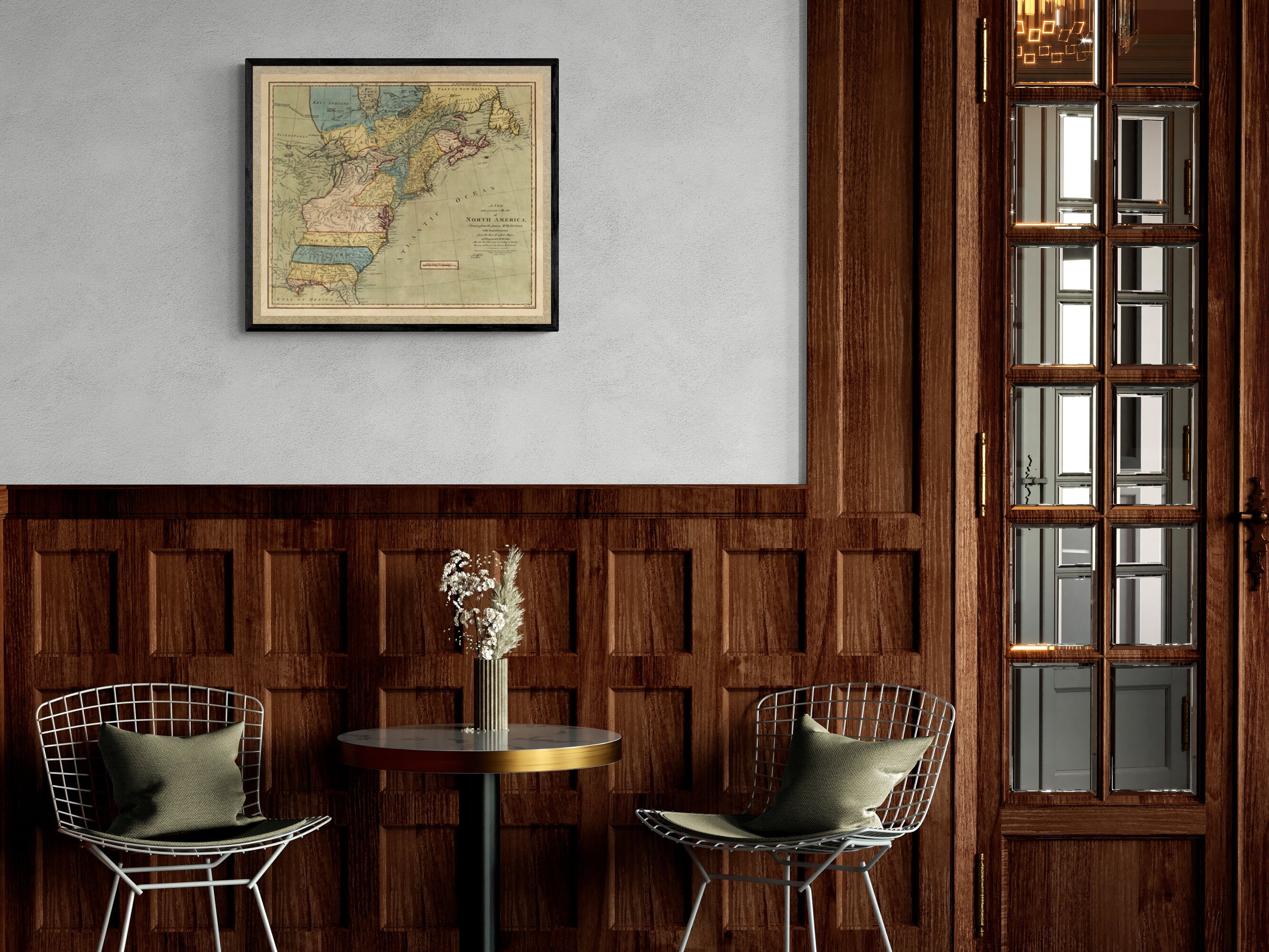 1771 Early American 13 Colonies - North America Colonial Map Art Print ...
