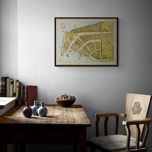 1660 New York City - Castello Plan of New Amsterdam - Lower Manhattan ...