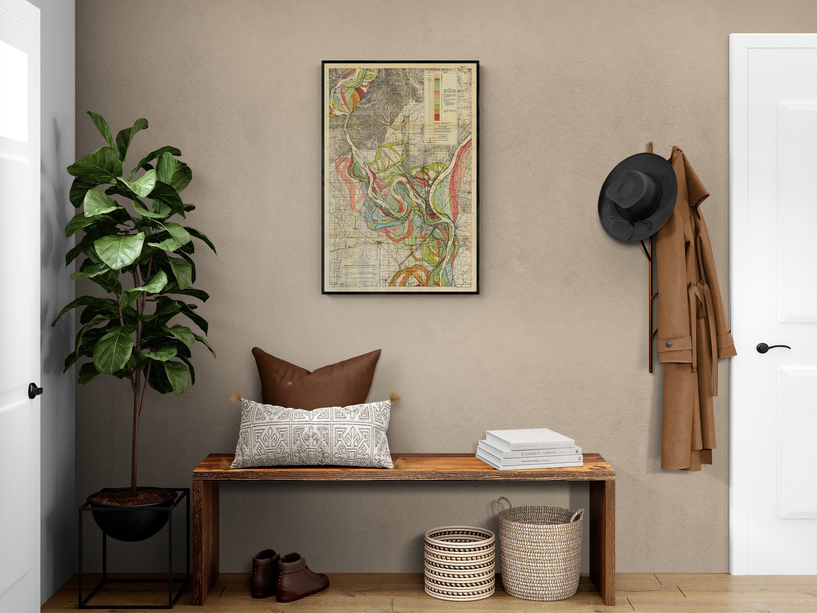 Sheet 1 - Fisk Mississippi River Meander Belt Map - Ancient Courses of ...