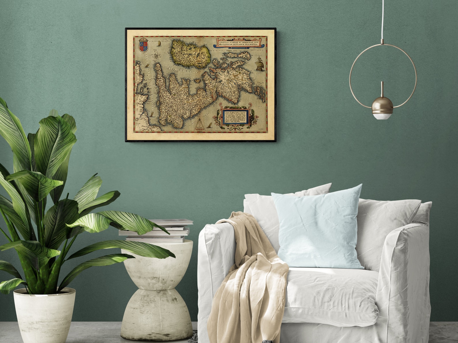 1570 England Scotland and Ireland Orbis Terrarum Historic - Etsy