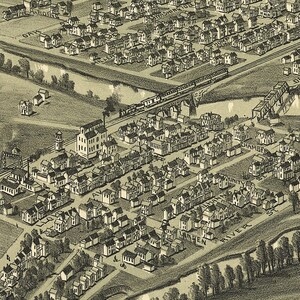 1900 Latrobe, Pennsylvania Map - Panoramic Old City Map - Historic ...