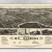 1881 Mt. Clemens, Michigan Map - Panoramic Old City Map - Historic ...