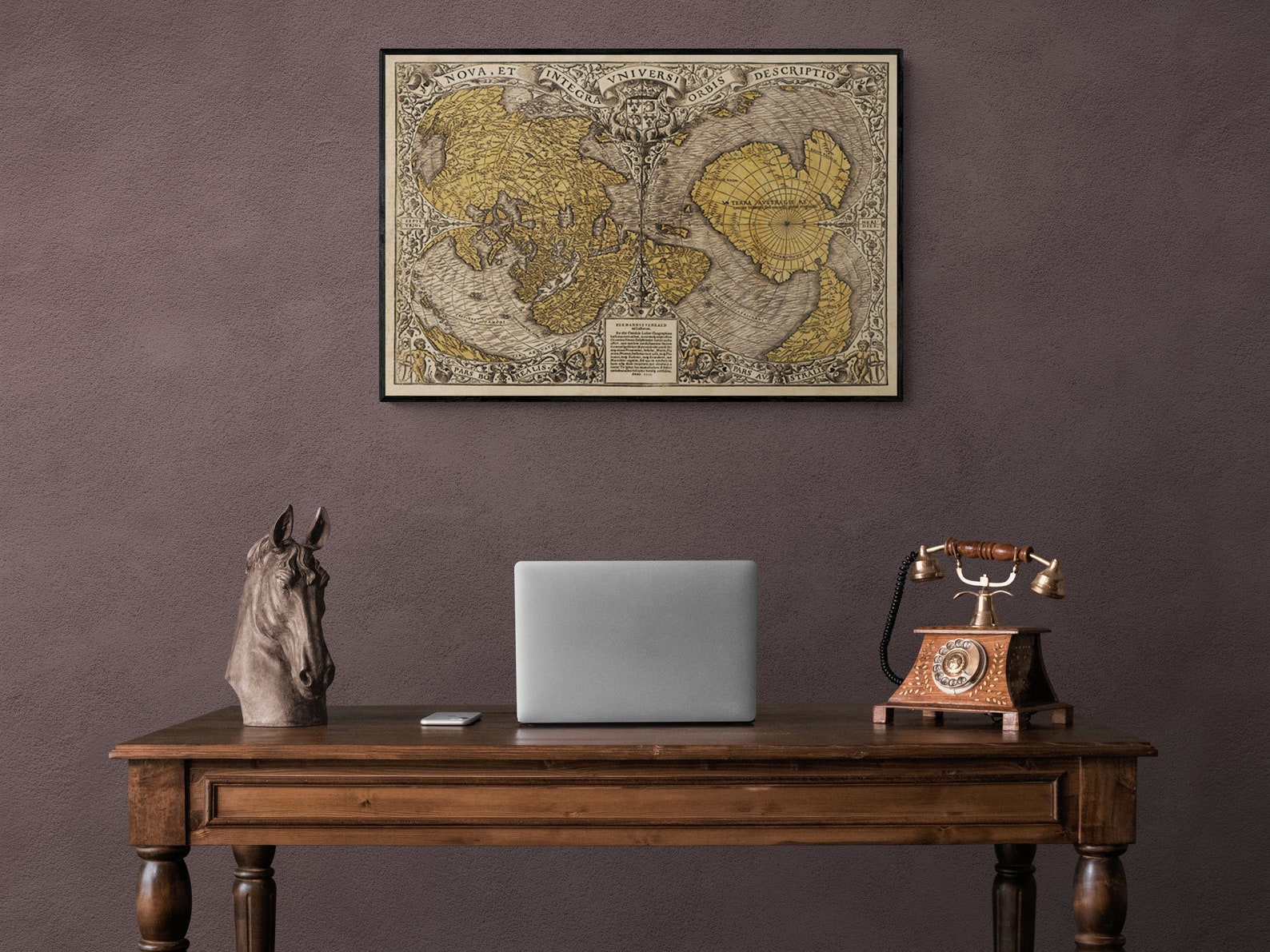 1531 World Map the Oronteus Finaeus Map Vintage Old World Wall Map Art ...