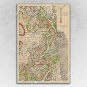 Sheet 5 - Fisk Mississippi River Meander Belt Map - Ancient Courses of ...