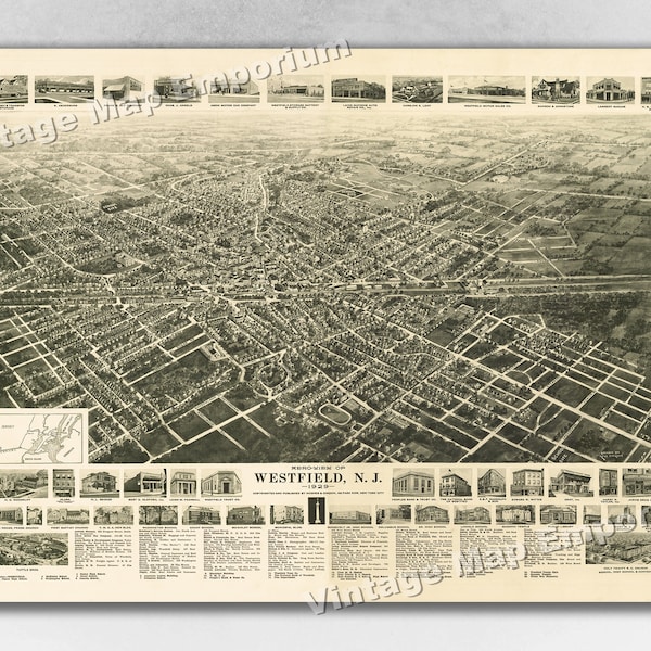 Vintage Westfield Nj Maps - Etsy