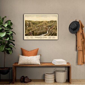 1879 Thomaston, Connecticut Map - Panoramic Old City Map - Historic ...