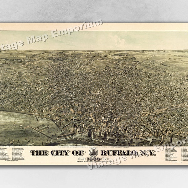 Vintage Buffalo Ny Print - Etsy