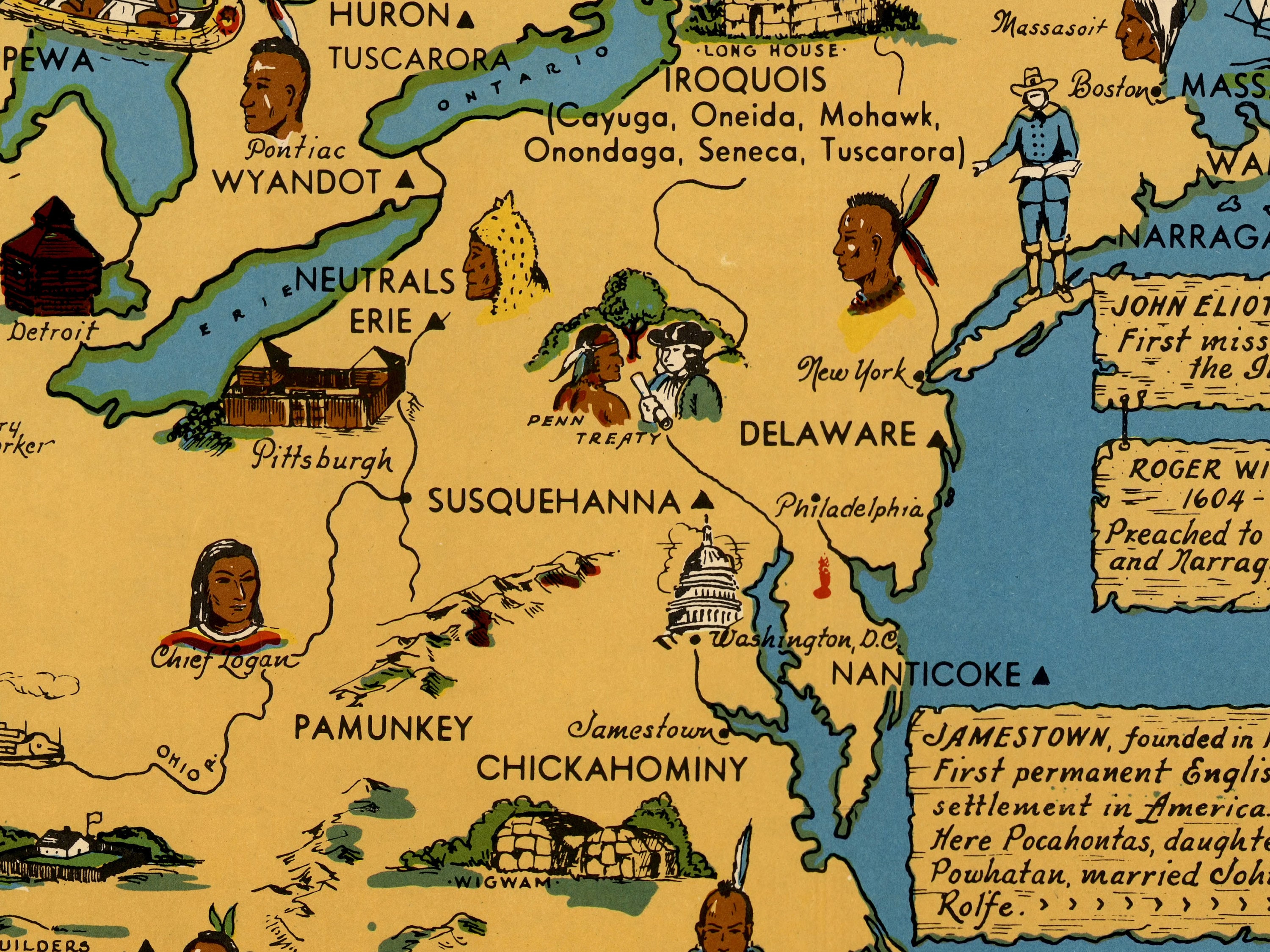 Iroquois Indians Map
