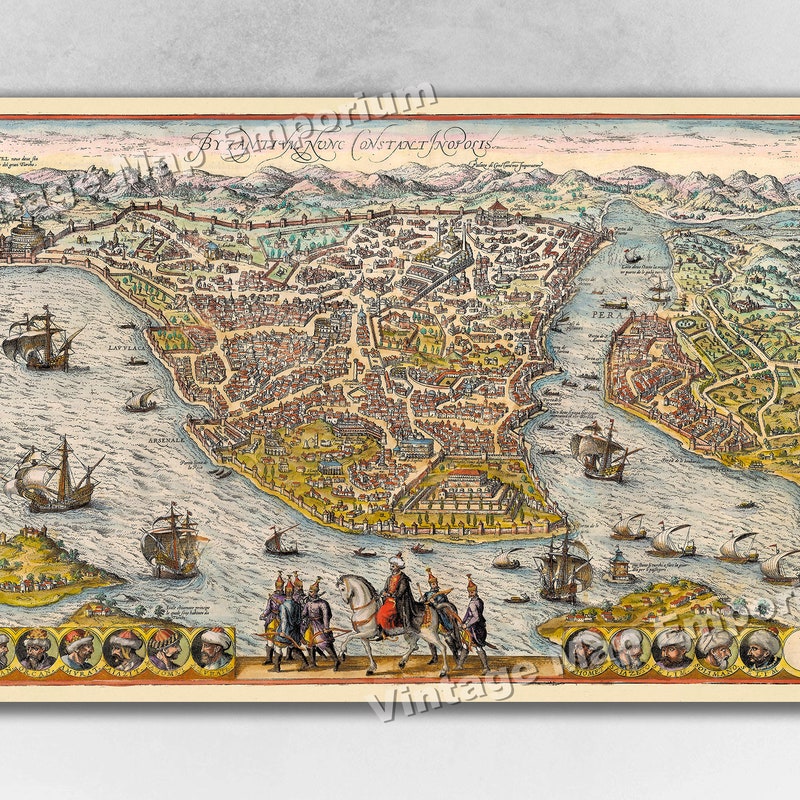 Istanbul Map Print - Etsy