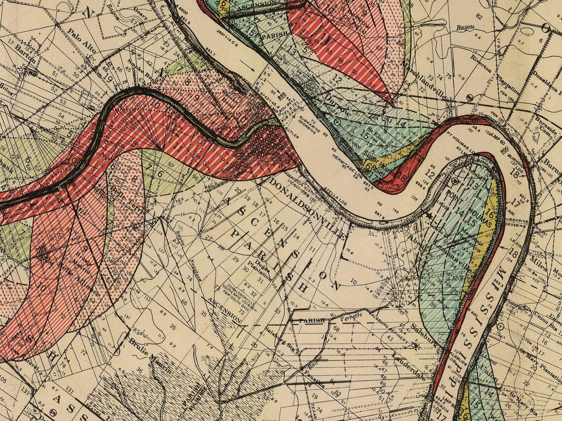 Sheet 15 - Fisk Mississippi River Meander Belt Map - Ancient Courses of ...