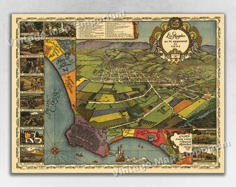 Old California Map Print - Etsy