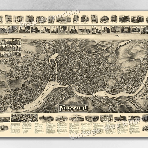 Norwich Map - Etsy