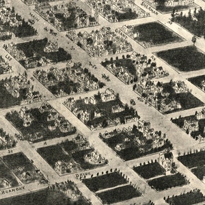 1908 Fitzgerald, Georgia Map - Panoramic Old City Map - Historic Birds ...
