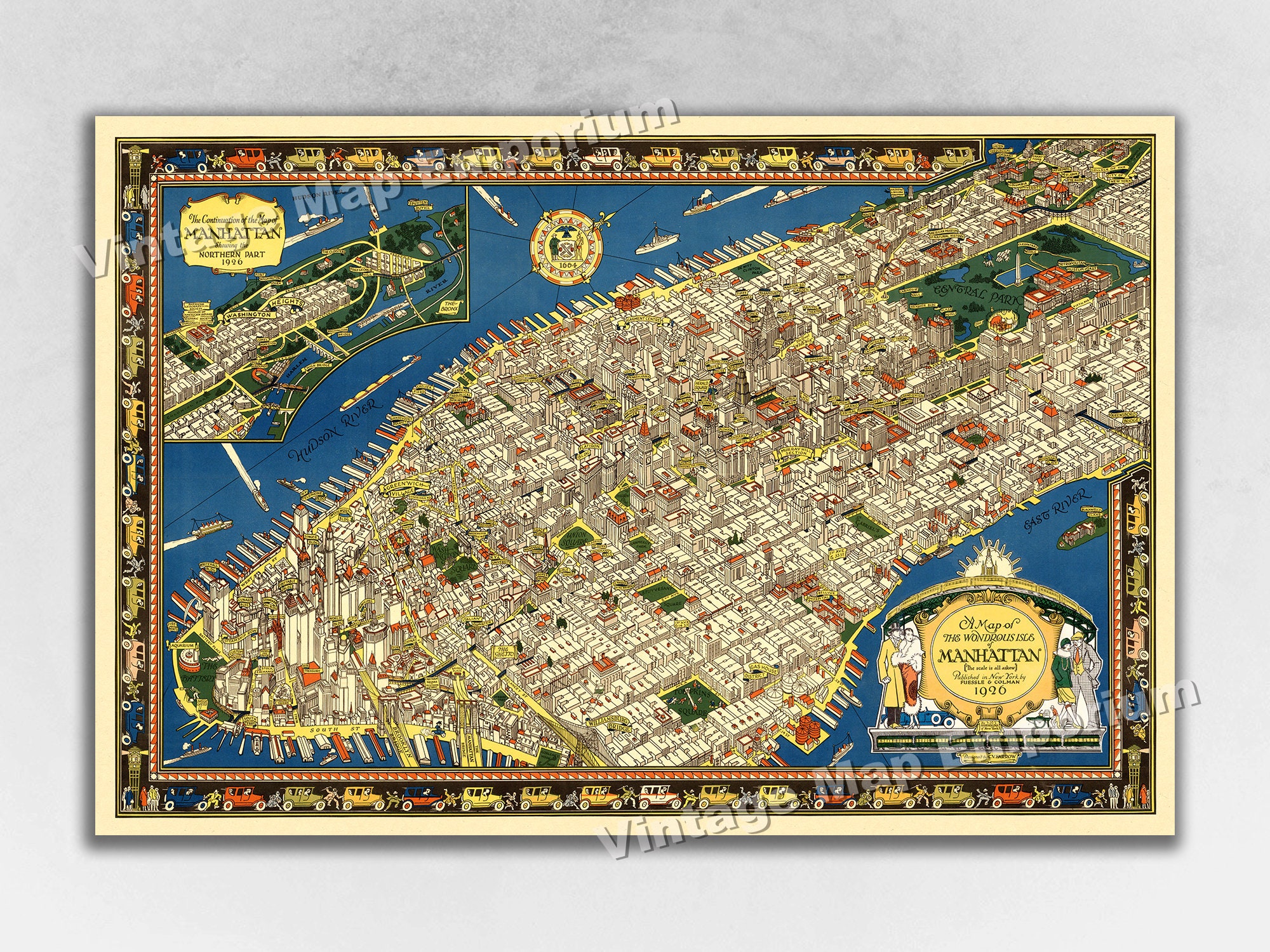 1920s Ny Map