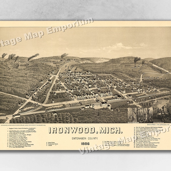 Ironwood Michigan - Etsy