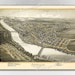1896 Apollo, Pennsylvania Map Panoramic Old City Map Historic Birds Eye ...