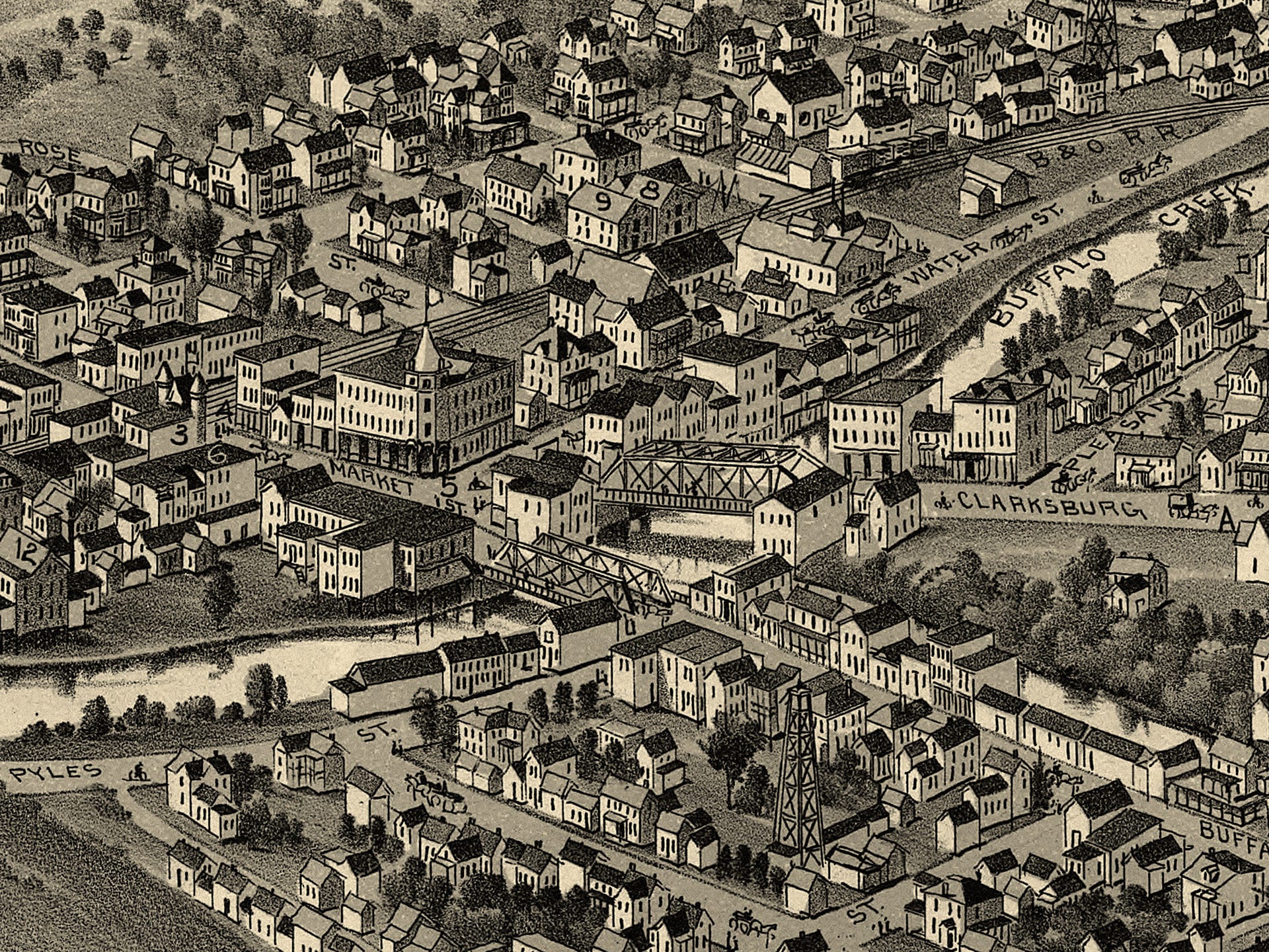 Mannington Wv City Map