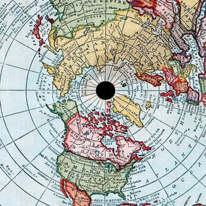 1892 Flat Earth Map - Alexander Gleason's New Standard Map of the World ...