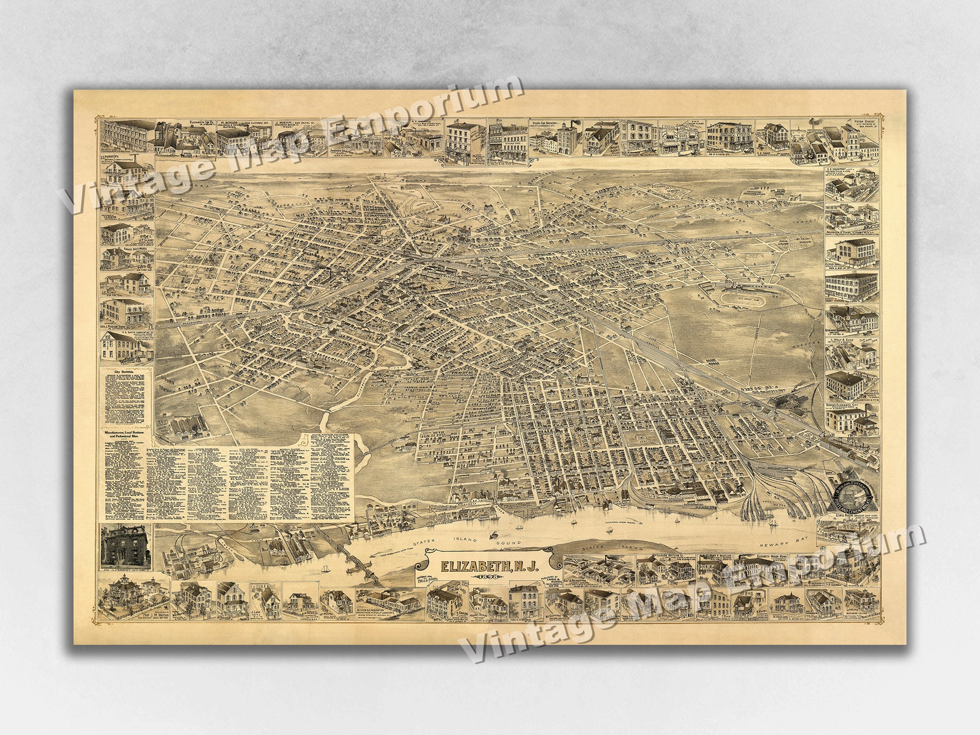 Elizabethtown Nj Map