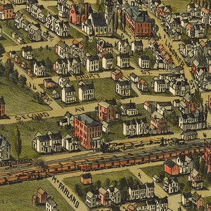 1900 Derry Station, Pennsylvania Map - Panoramic Old City Map ...