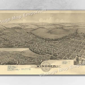 1900 Windber, Pennsylvania Map - Panoramic Old City Map - Historic ...