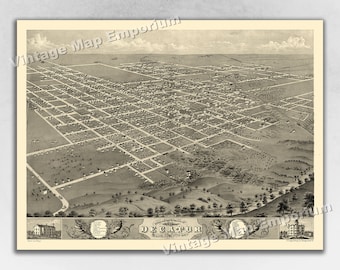 Decatur City Map - Etsy