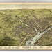 1875 Bangor, Maine Map - Panoramic Old City Map - Historic Birds Eye ...