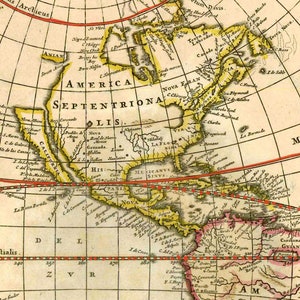 1695 “novissima Totius Terrarum Orbis” - Vintage Old World Map Art ...