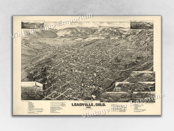 Leadville Colorado Street Map