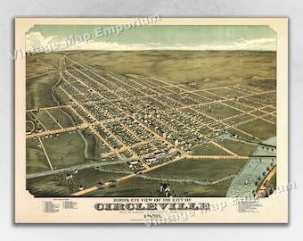 Old Circleville Map - Etsy