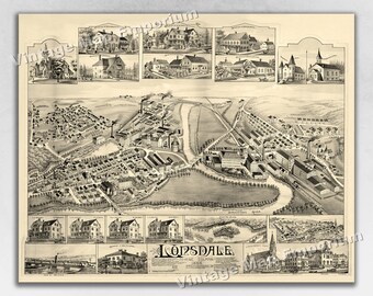 Old Lonsdale Map - Etsy
