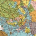 Flat Earth Map - Polar Azimuthal Equidistant Projection 1943 WWII Wall ...