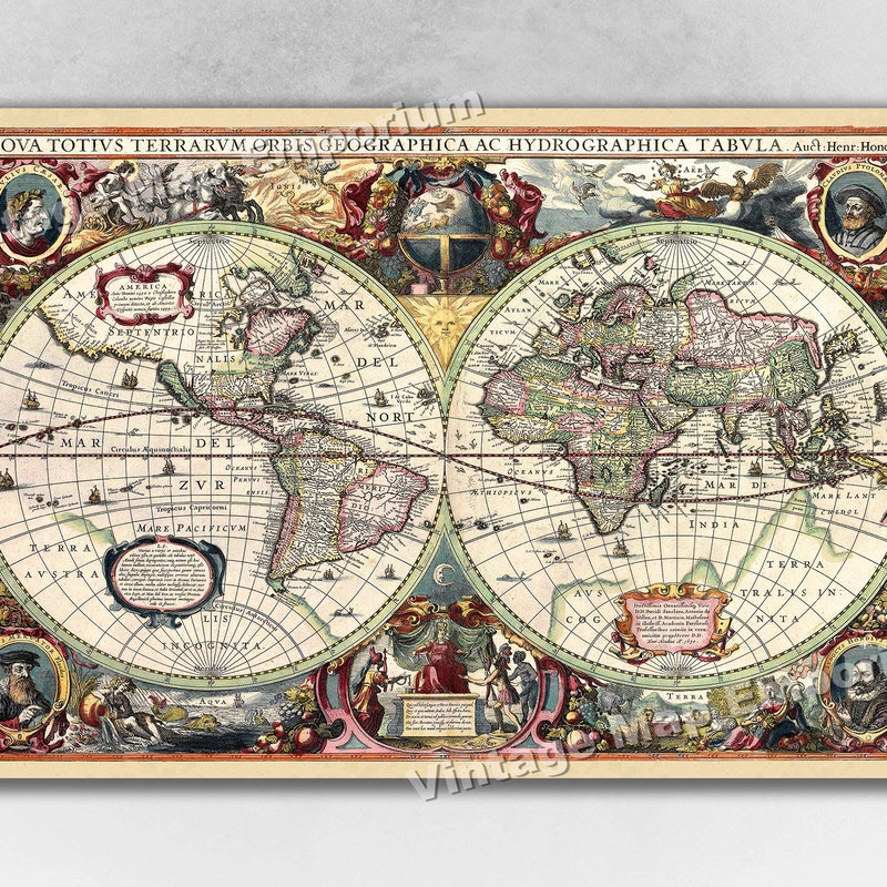 Old World Maps 1930 - Etsy