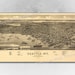 1884 Seattle, Washington Map - Panoramic Old City Map - Historic Birds ...
