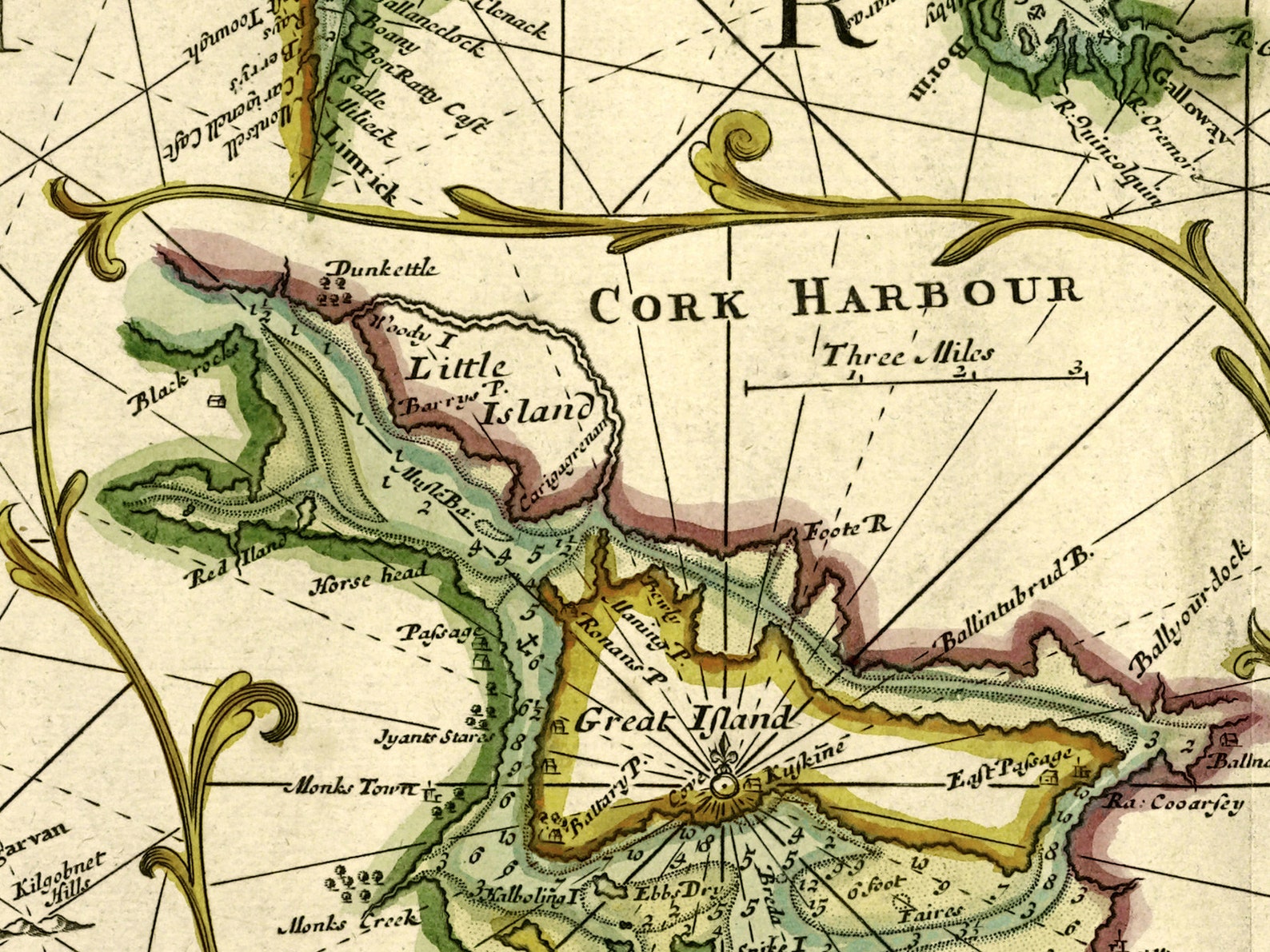 1702 Map of Ireland a New and Correct Chart of the - Etsy