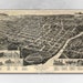 1887 Macon, Georgia Map - Panoramic Old City Map - Historic Birds Eye ...