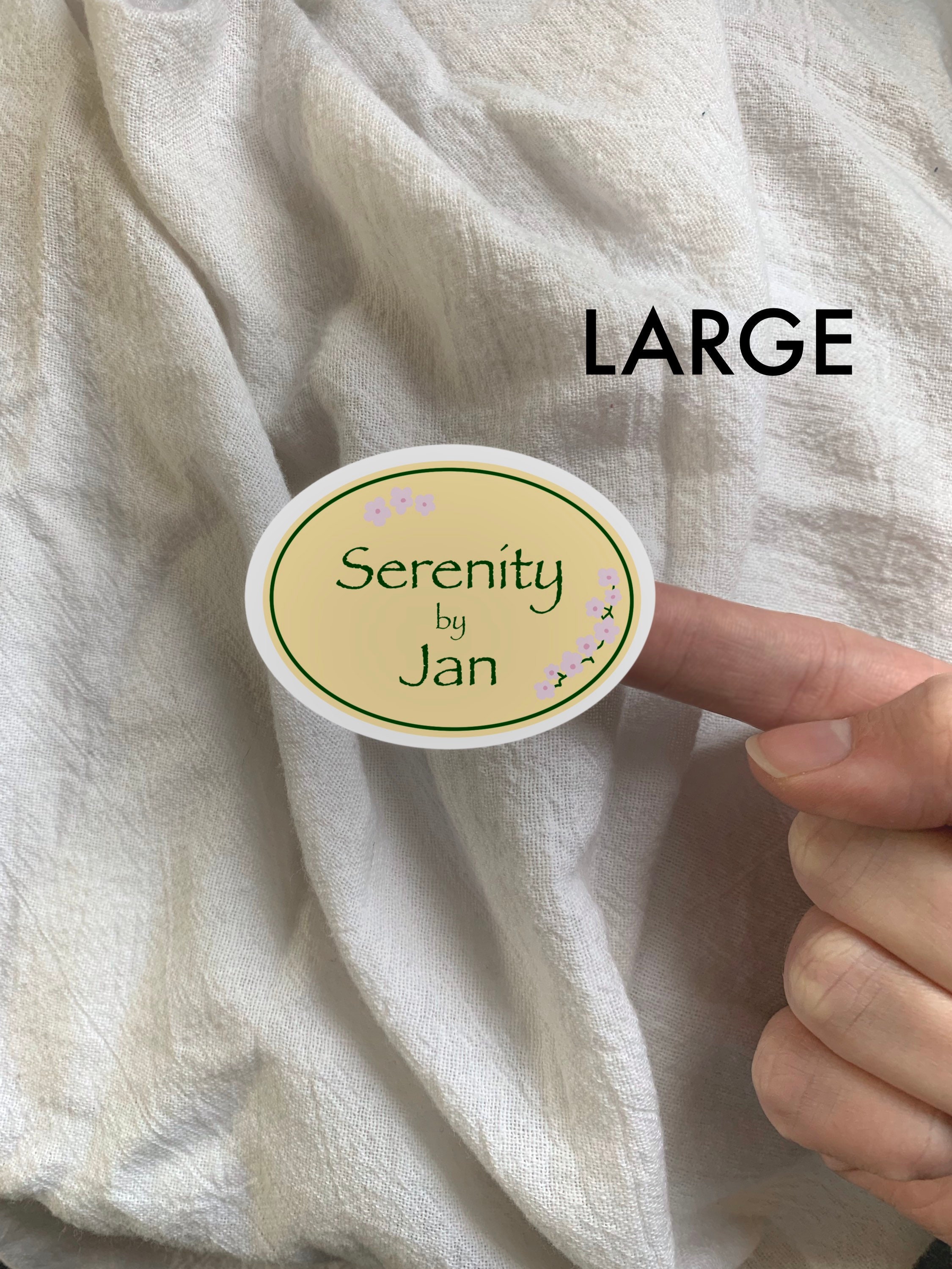 Serenity by Jan Label Sticker - Etsy