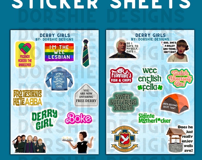 Derry Girls Sticker Sheet - Etsy