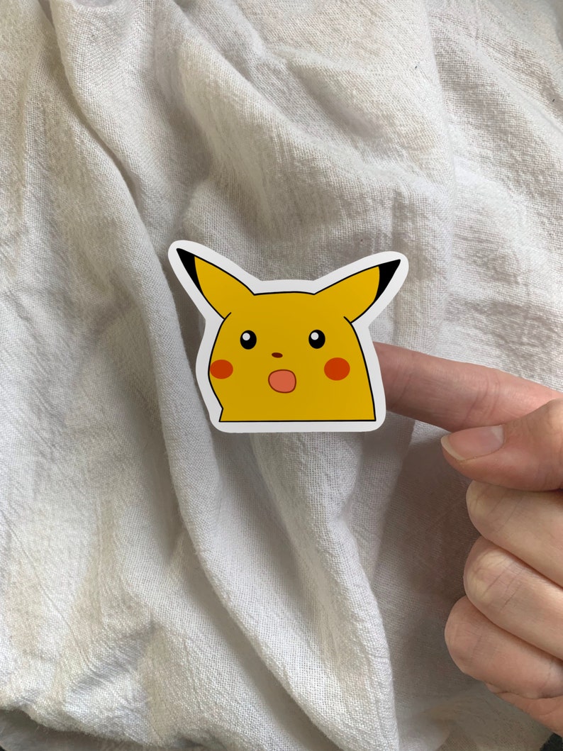Surprised Pikachu Meme Sticker - Etsy