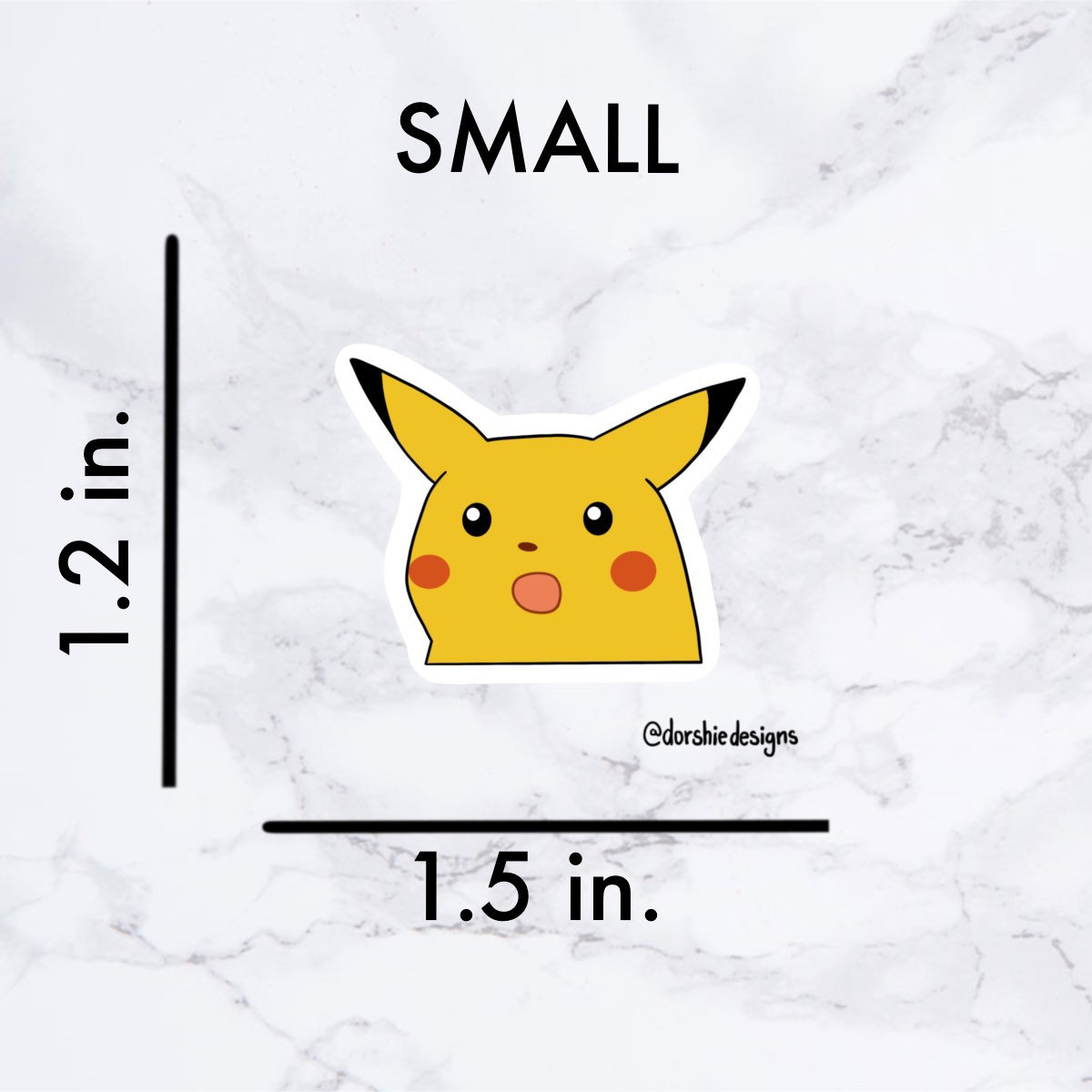 Surprised Pikachu Meme Sticker - Etsy