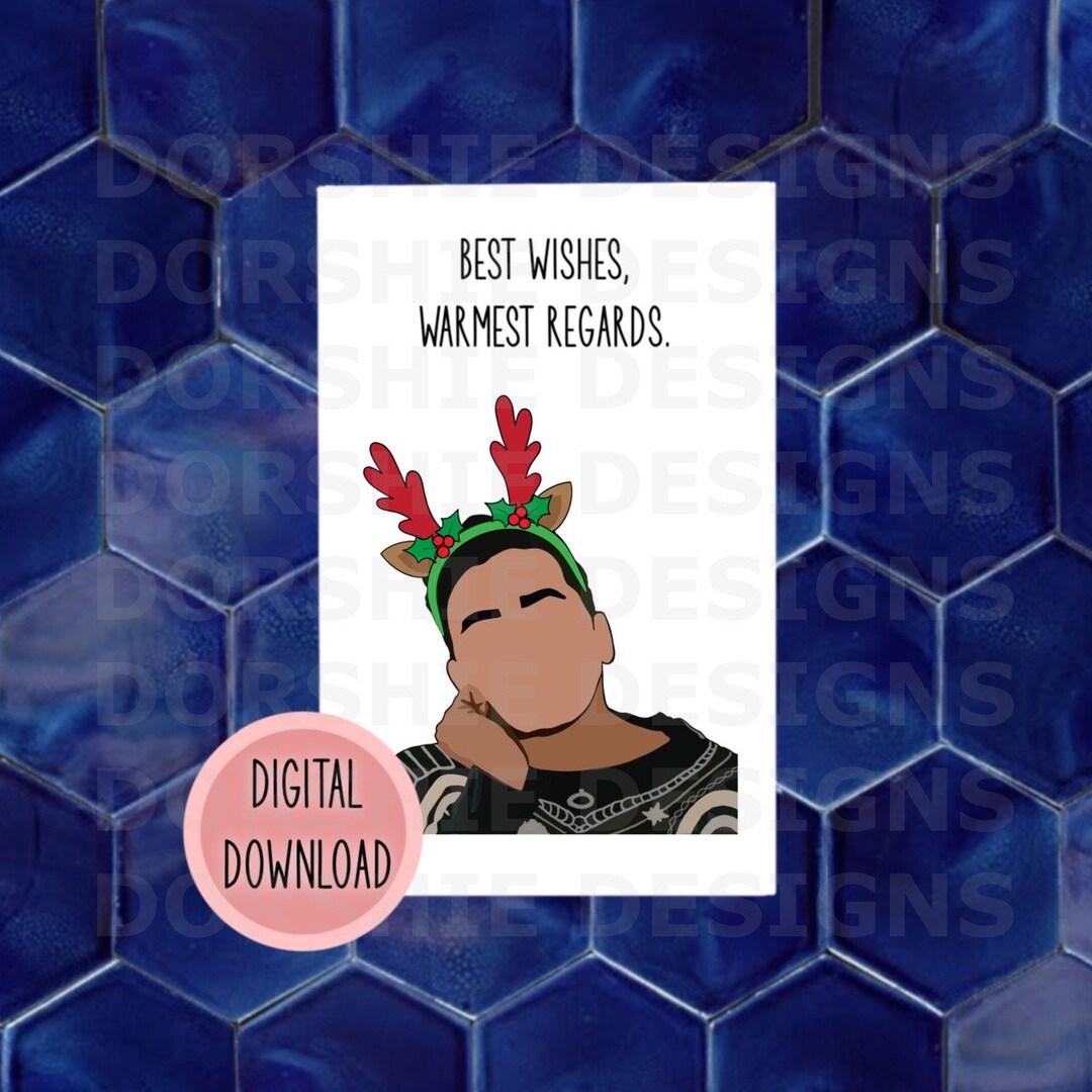 David Rose Holiday Card print at Homedigital File Only - Etsy