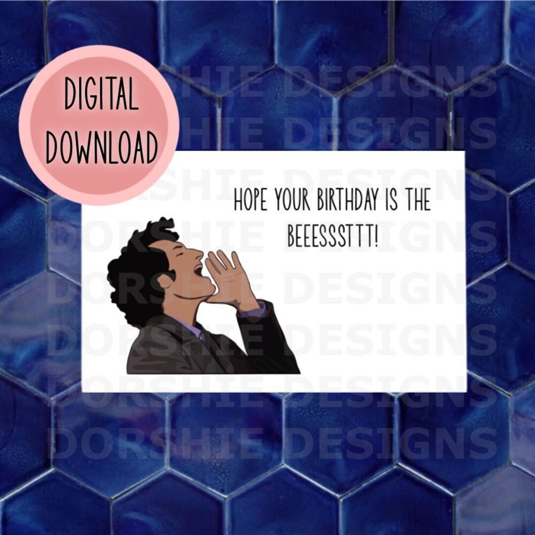 Jean Ralphio Saperstein Birthday Card print at Homedigital - Etsy