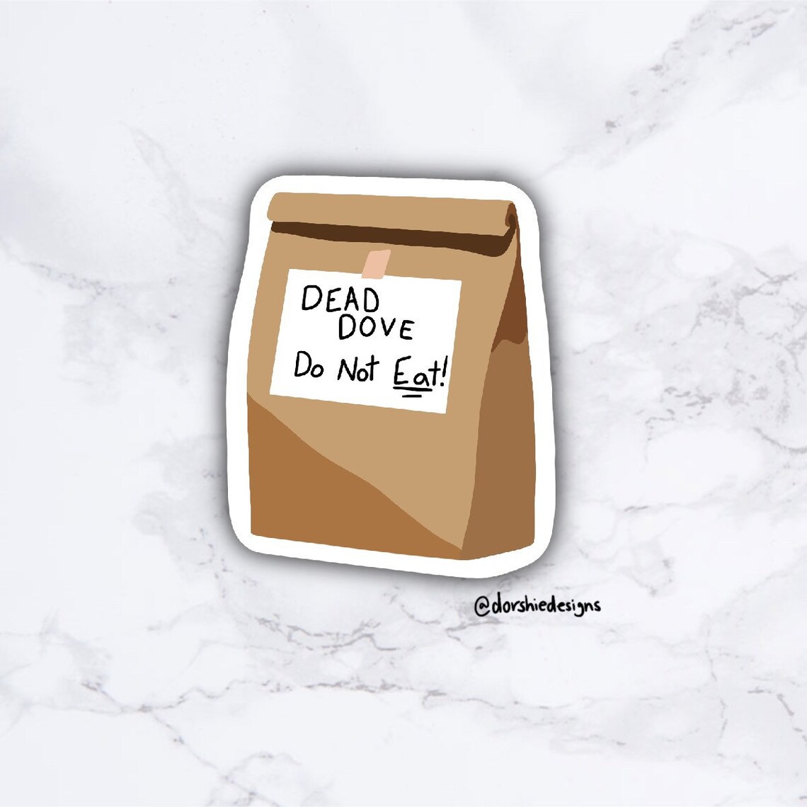 Dead Dove Do Not Eat Sticker | Etsy